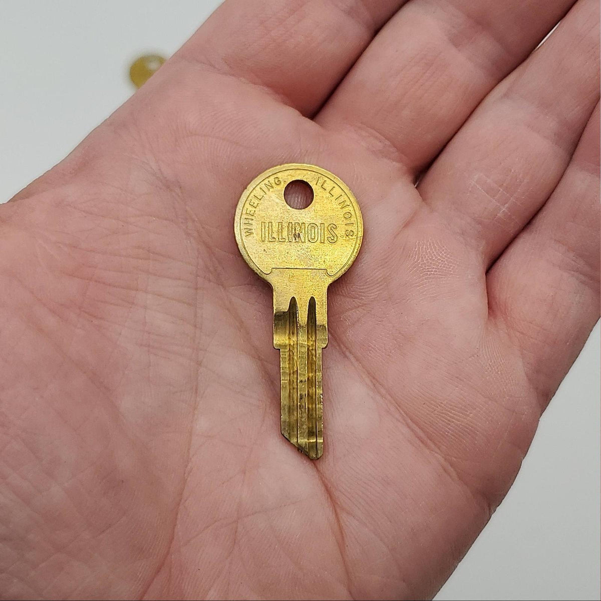 5x Illinois 165 Key Blanks 165 Keyway Brass 5 Wafer Single Bit USA Mad ...