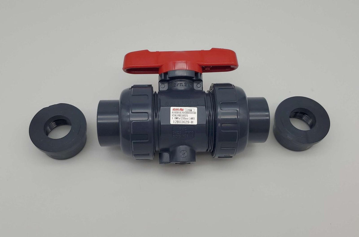 Asahi 1601010 1" Ball Valve Type 21 PVC EPDM Seals 150 PSI — HKResale
