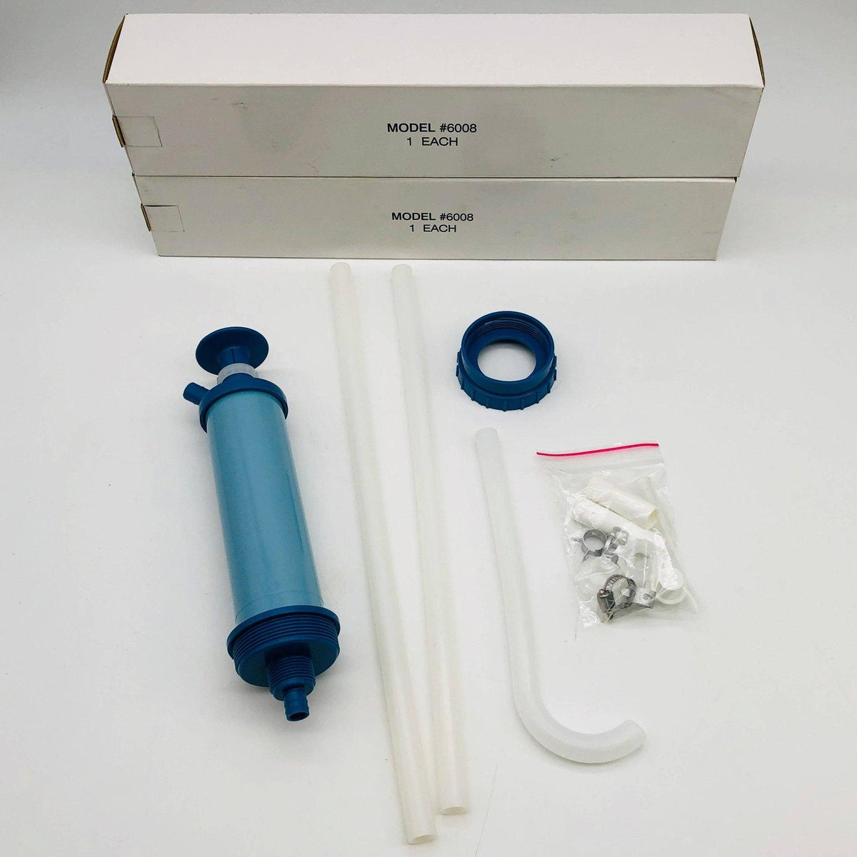 2x Plastic Drum Pump for 5 to 55 Gallon Drums Adjustable Hand Vestil M ...