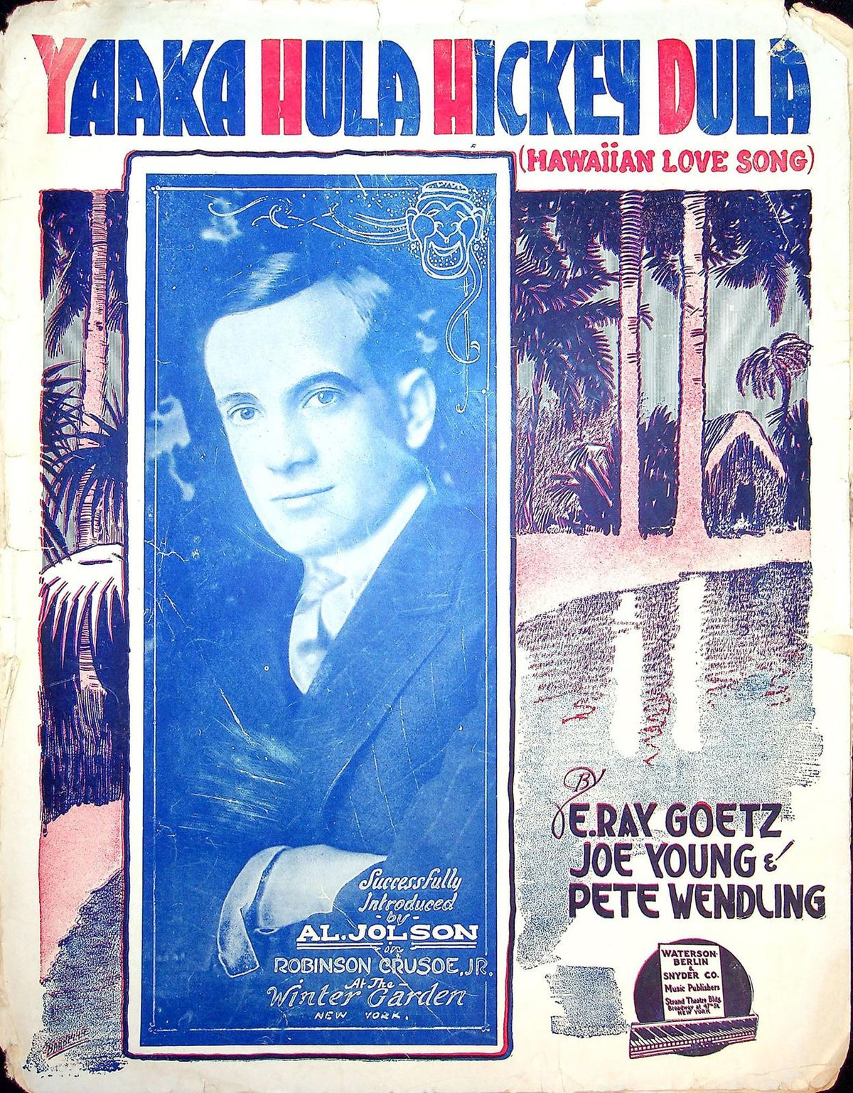 1916 Yaaka Hula Hickey Dula Sheet Music Goetz Young Wendling Hawaiian ...