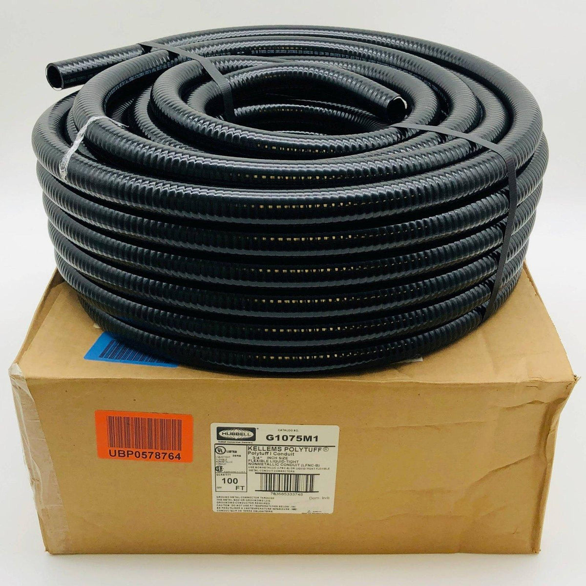 Hubbell G1075M1 Polytuff Conduit 3/4" Flexible Liquid Tight Nonmetalli ...
