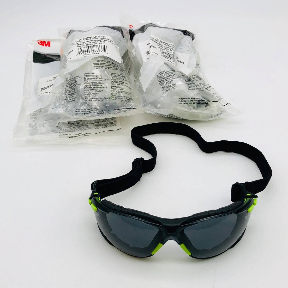 3M S1202SGAF-SKT Safety Glasses Solus 1000 Series Foam Strap Scotchgar — HKResale