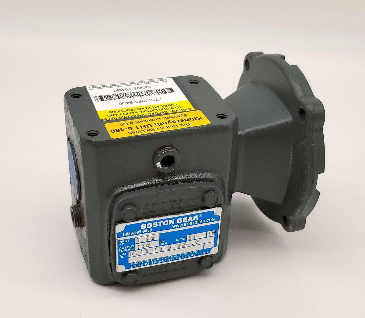 Boston Gear F710-10PK-B4-J6 Worm Gear Speed Reducer 10:1 Ratio 0.44 In ...