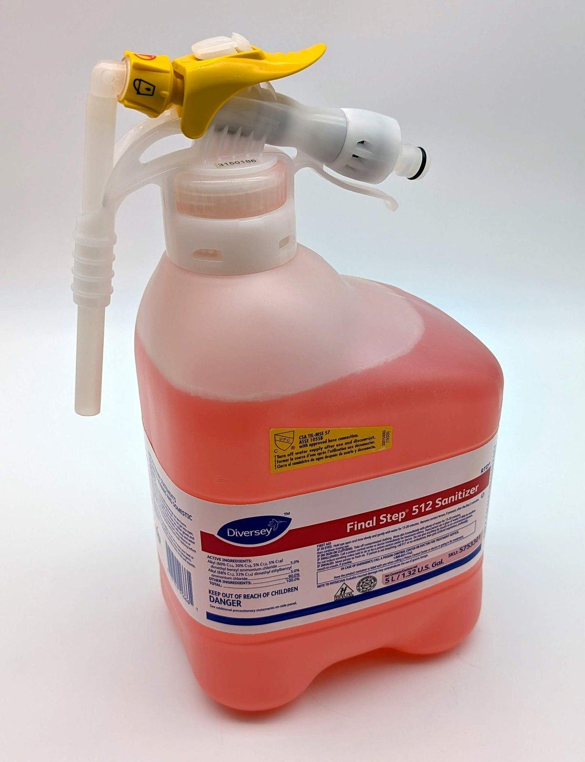 Diversey 512 Final Step Sanitizer No-Rinse 5L Dispenser 5753301 — HKResale
