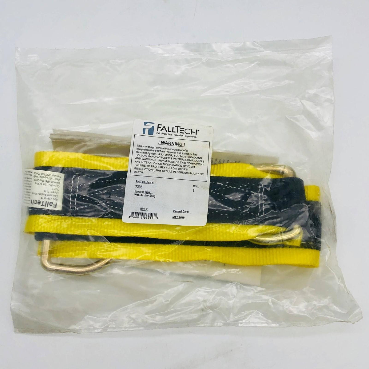 Falltech 7336 Web Anchor Sling 3ft Pass Through 1-3/4'' Load Bearing W ...