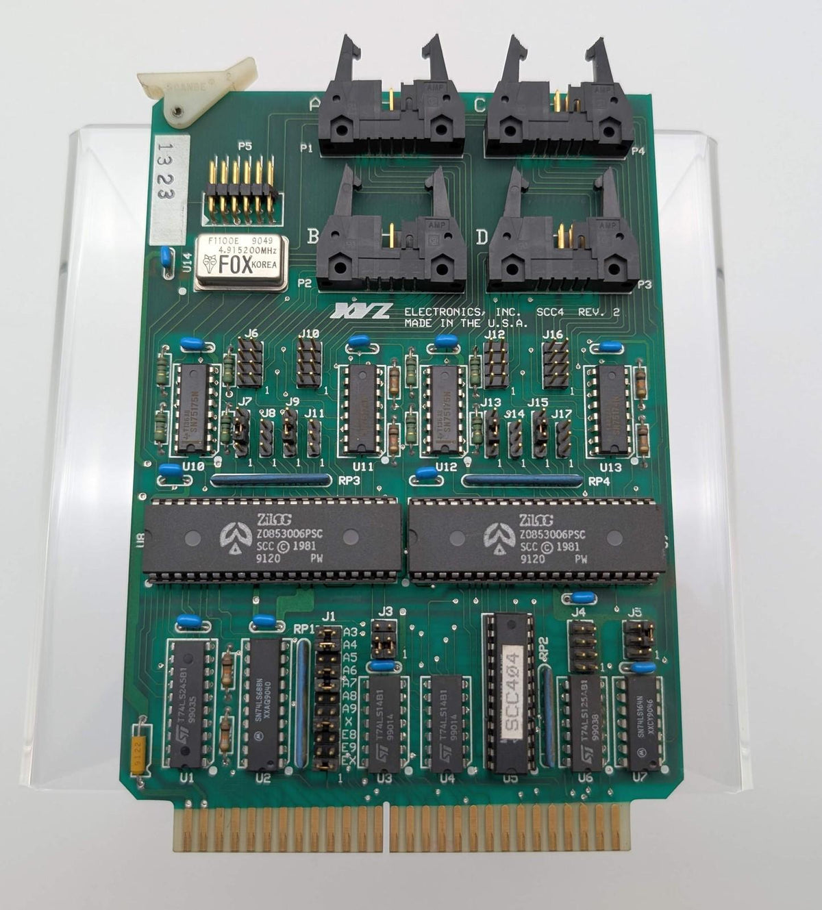 XYZ Electronics F002500058C Serial I/O Board 4 Port SCC4 Rev 2 A36 ...