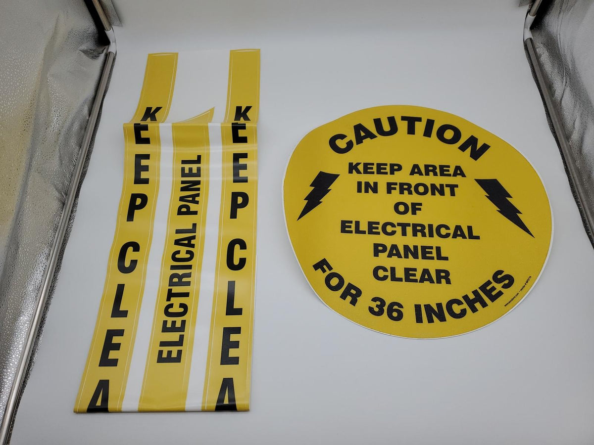 Keep Clear Electrical Panel Floor Marking Kit Non Slip Finish Covers 3 ...