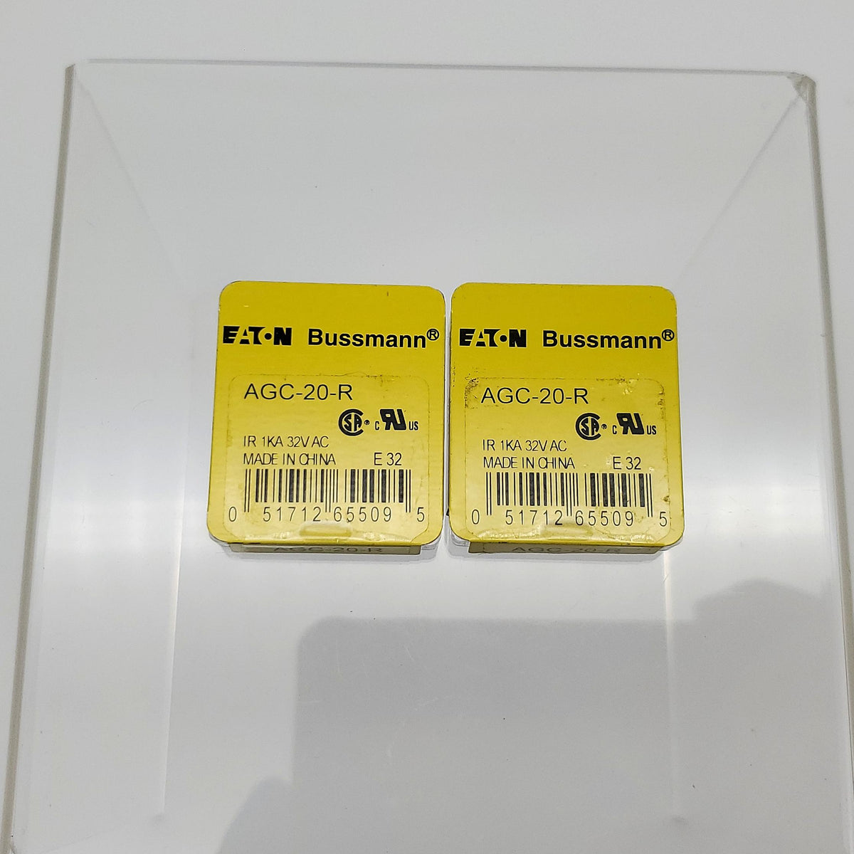 Bussmann AGC-20-R Fuses 5A 250V Fast Acting Glass Pack of 10 — HKResale