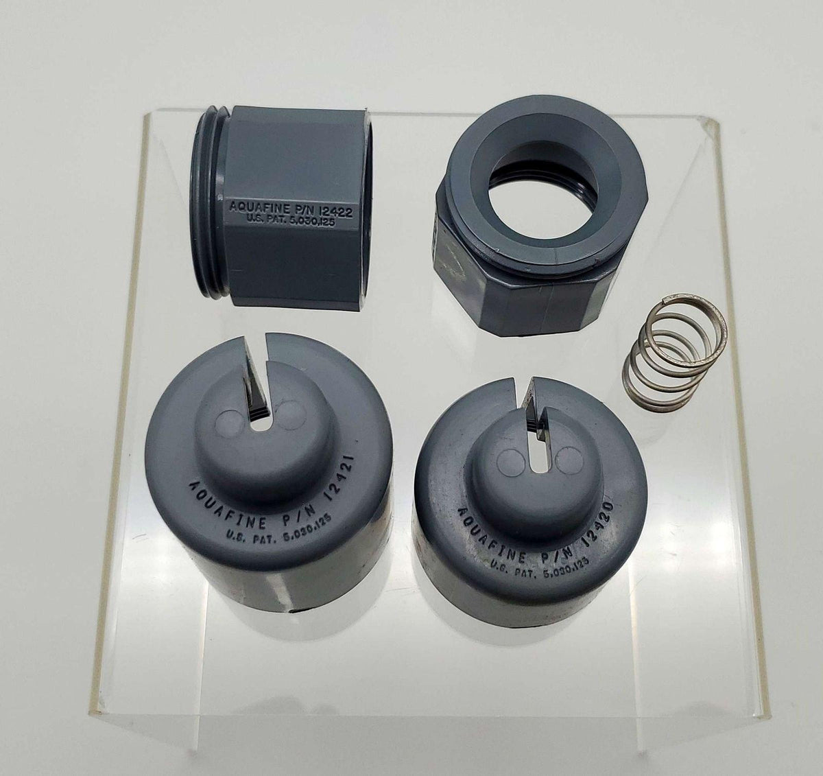 Aquafine 13899 Socket Lok Assembly CPVC Nuts, Caps & Spring Fits DE UV ...