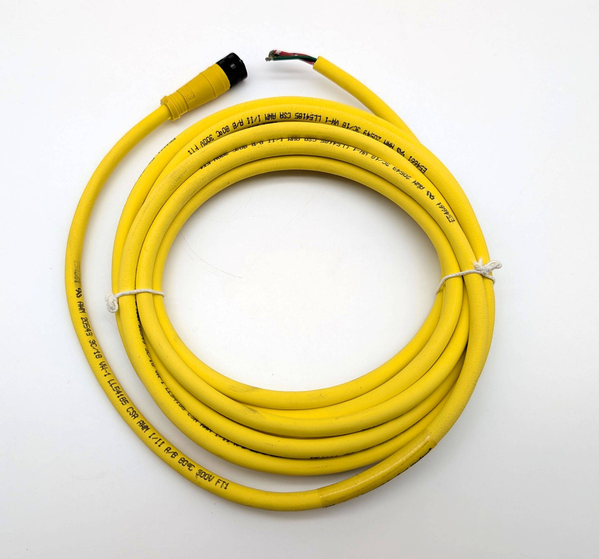 Woodhead 703000B01F120 Quick Connect Sensor Cable 3 Pin Female to Bare ...