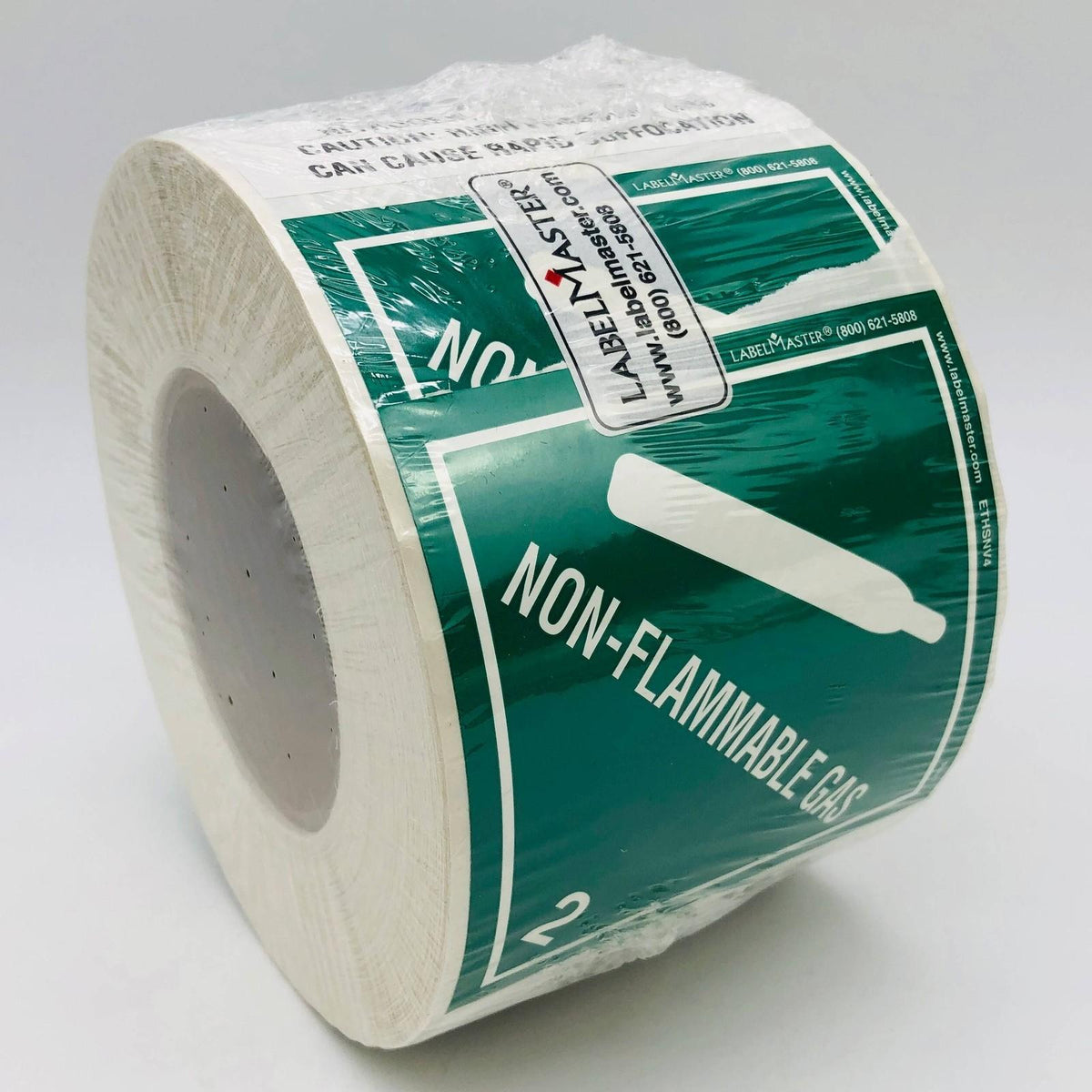 Non Flammable Gas UN1066 Shipping Label 1 Roll/500 LabelMaster ETHSNVP ...