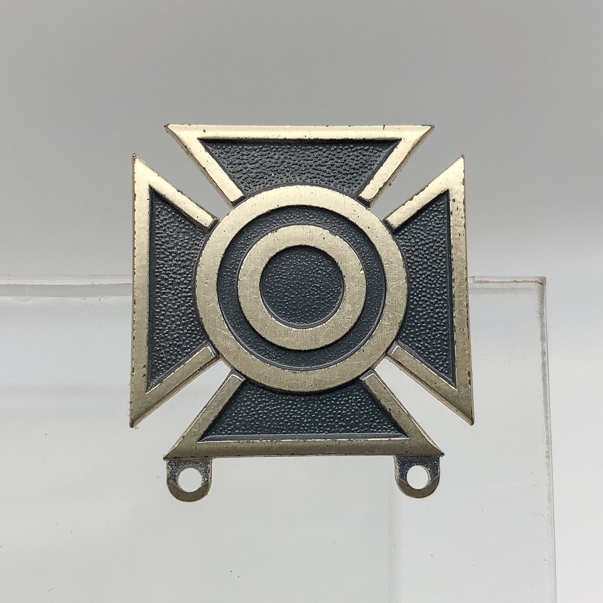 WW2 US Army Iron Cross Sharpshooter Badge Pin Marked Sterling V Skill ...