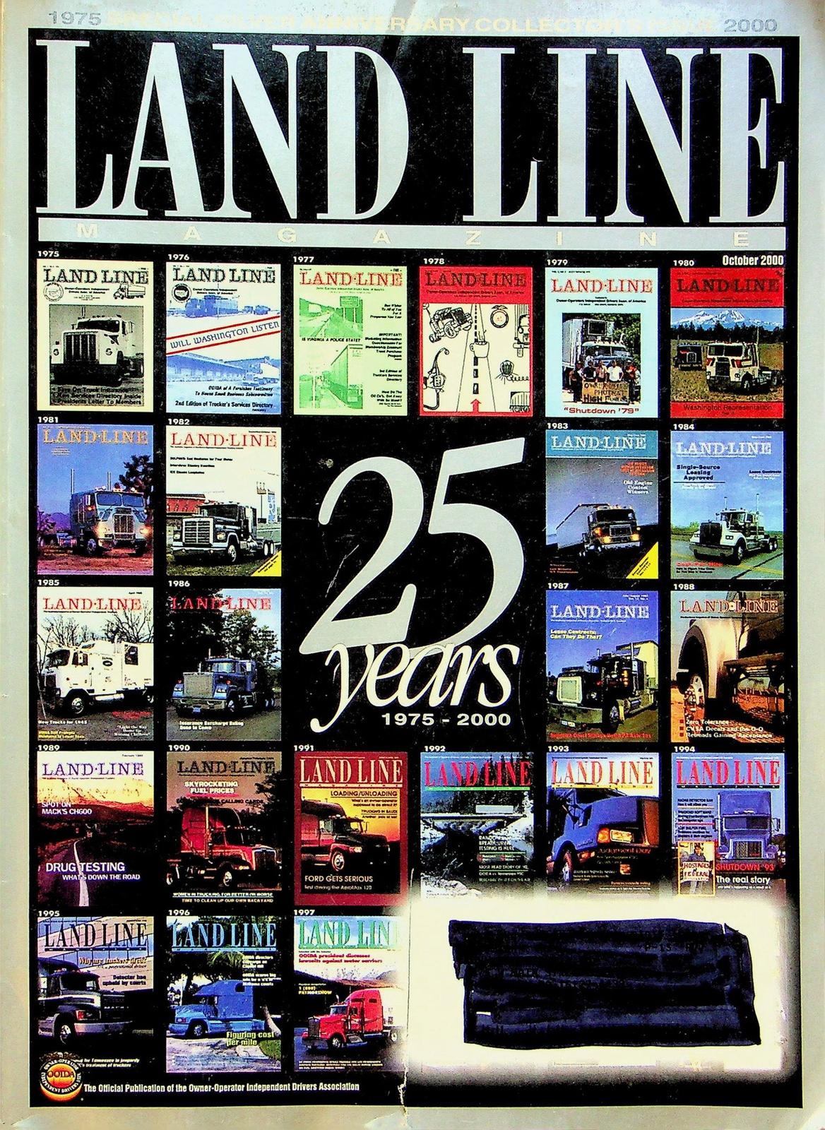 Land Line Magazine October 2000 Vol 25 # 7 25 Years 1975-2000 — HKResale