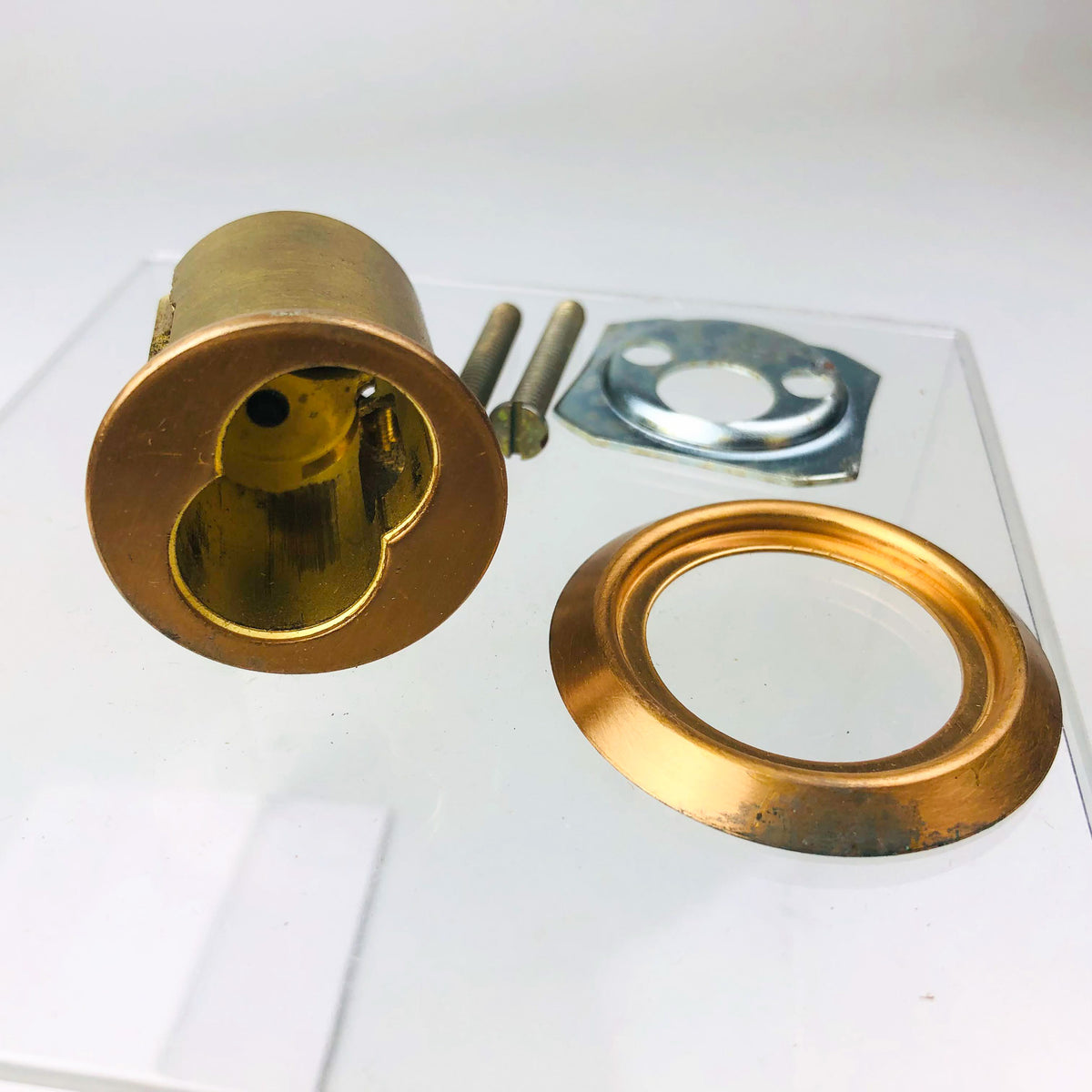 Yale 1212 US10 Satin Bronze Cylinder Shell Housing Interchangeable Cor ...