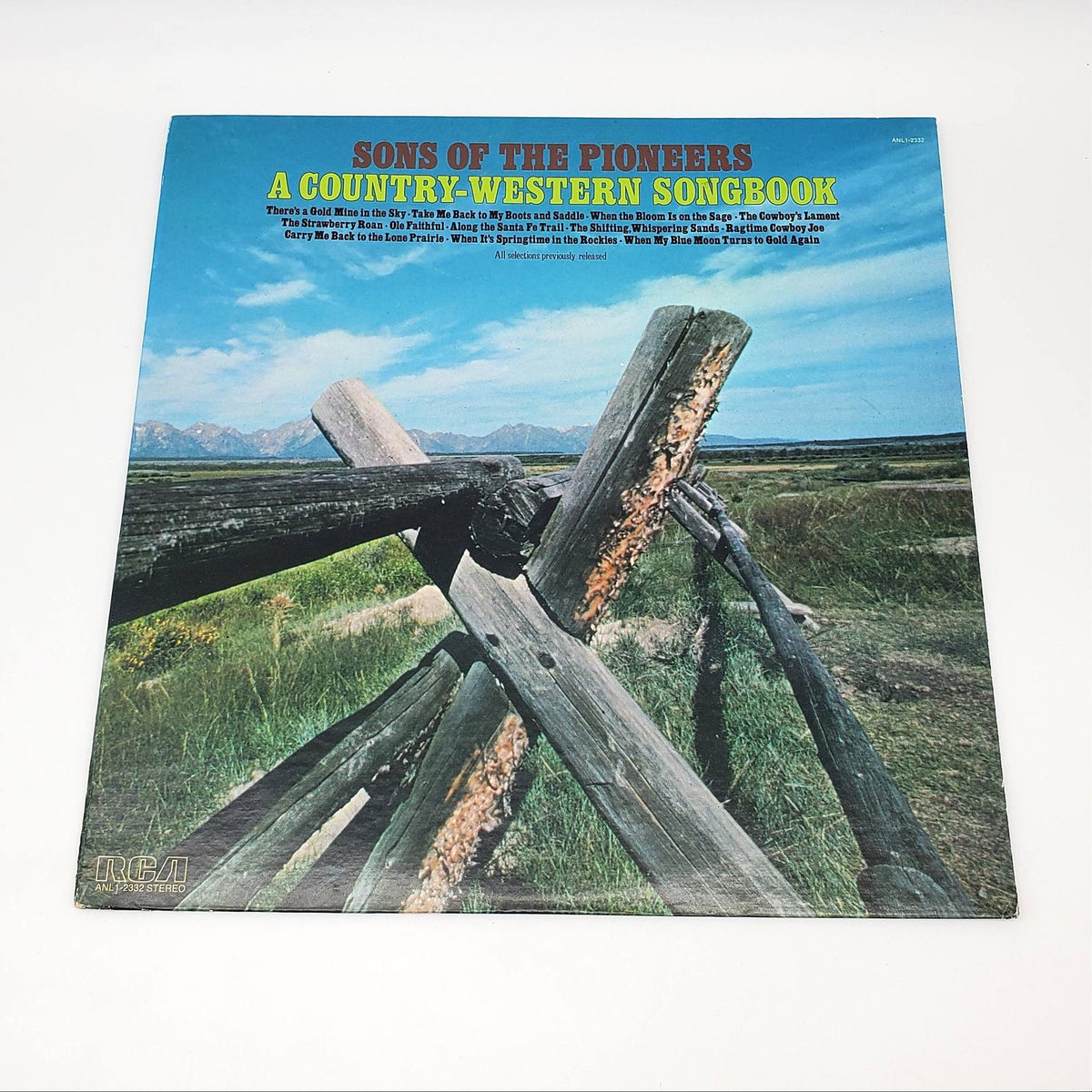 The Sons Of The Pioneers A Country-Western Songbook LP Record RCA 1977 ...