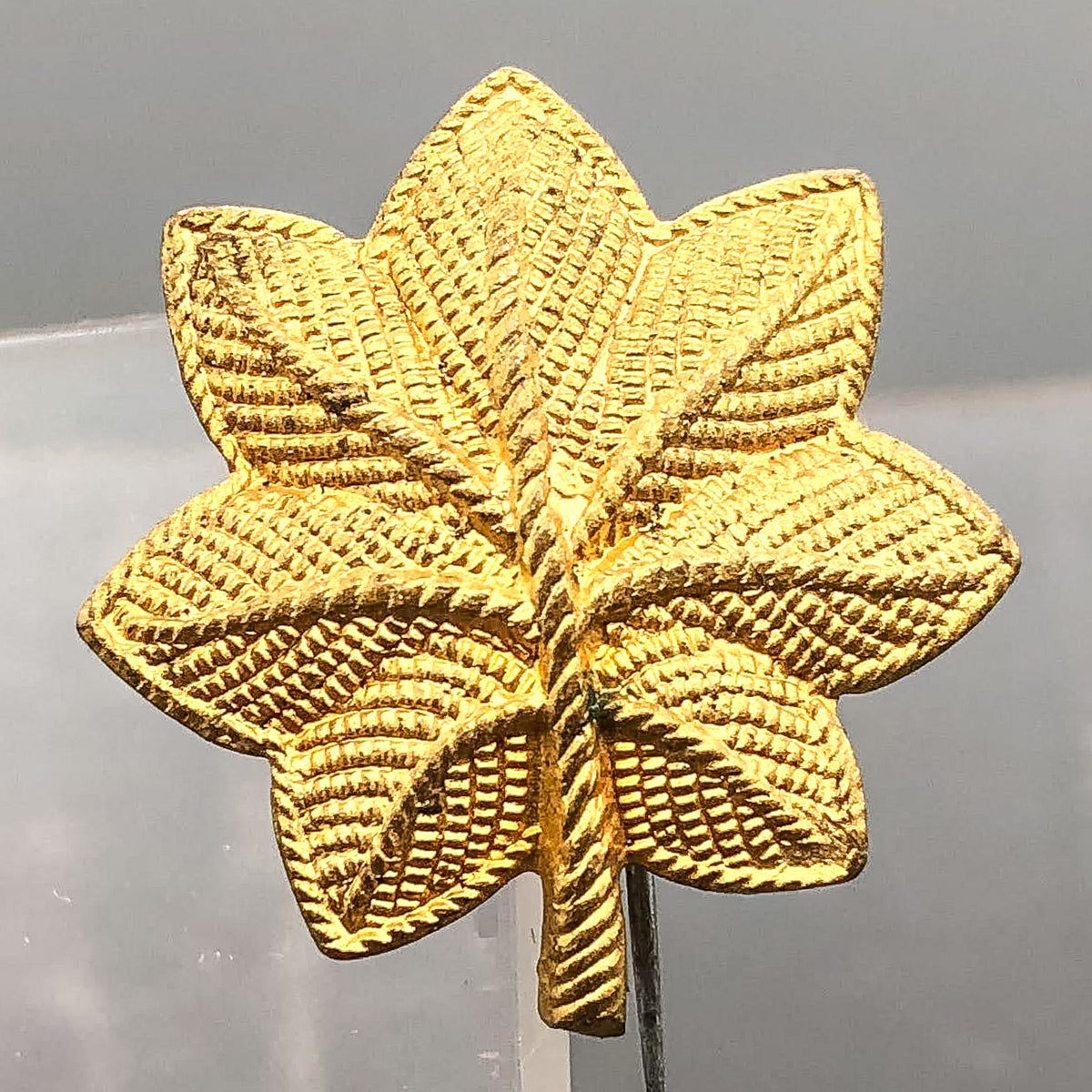 US Army Lieutenant Colonel Major Pin Gold Oak Leaf Overseas 2 Bar Pins ...