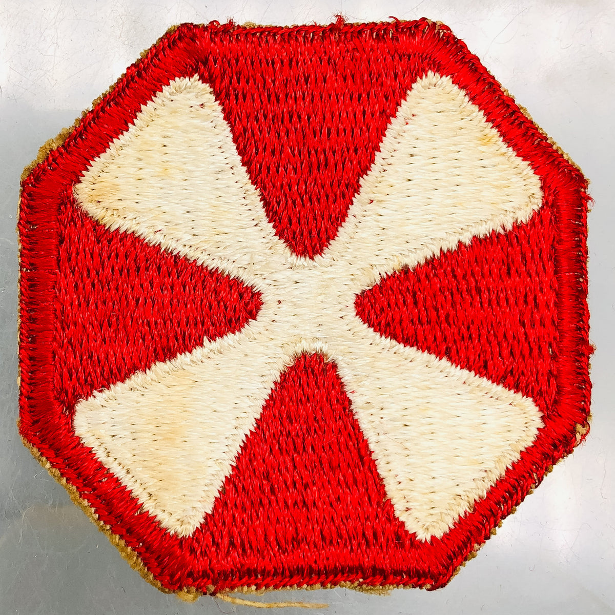 WW2 US 8th Army Group Patch Shoulder Sleeve Insignia SSI Embroidered N ...