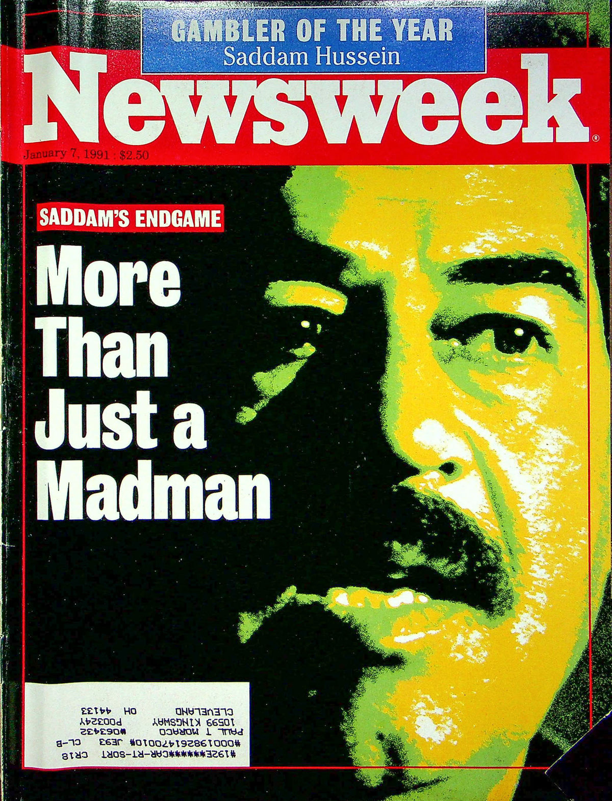 Newsweek Magazine January 7 1991 Saddam Hussein Iraq Kuwait Endgame Go ...