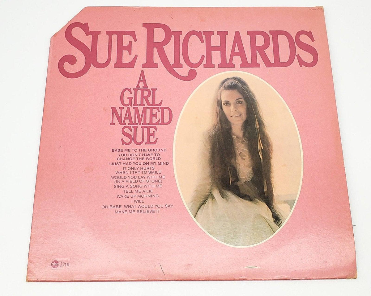 Sue Richards A Girl Named Sue 33 RPM LP Record ABC DOT 1974 DOSD-2012 ...