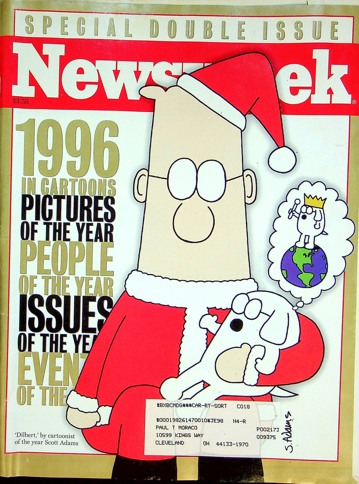 Newsweek Magazine 1996 In Cartoons Double Issue Olympics Bill Clinton ...