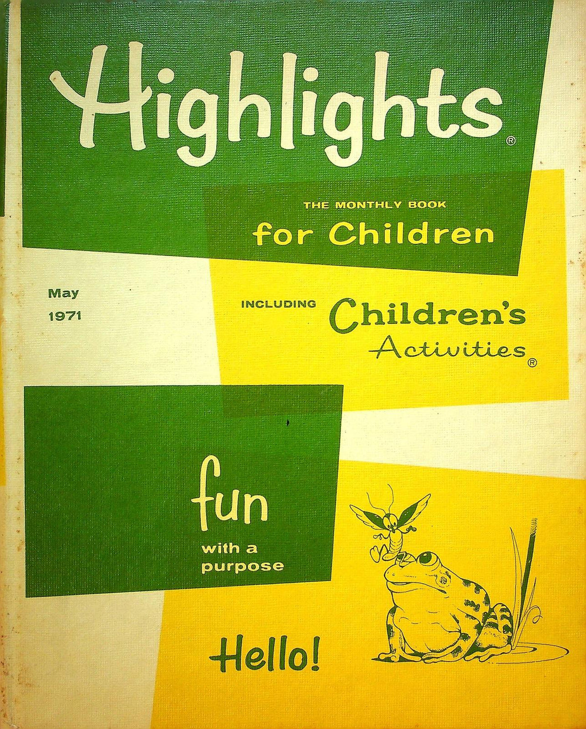 Highlights for Children May 1971 Vol 26 No 6 Monthly Hardcover Fun Wit ...