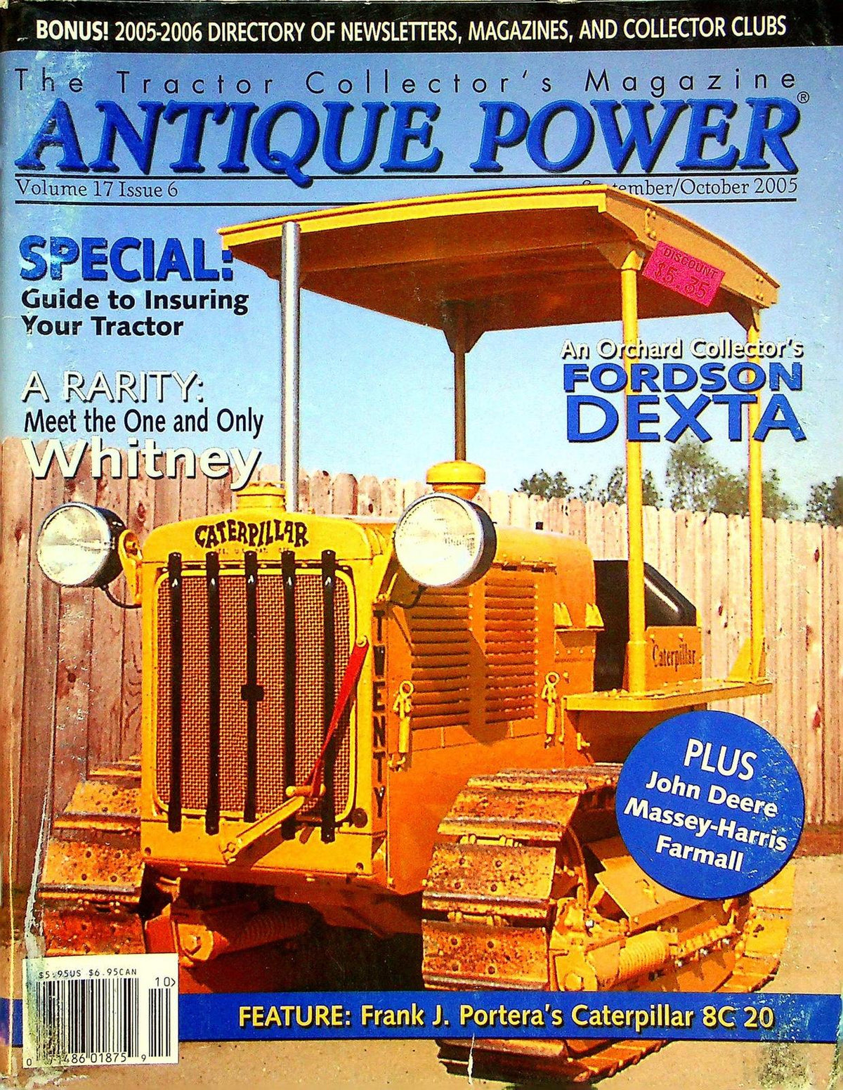 Antique Power Magazine September 2005 Vol 17 # 6 Fordson Dexta — HKResale