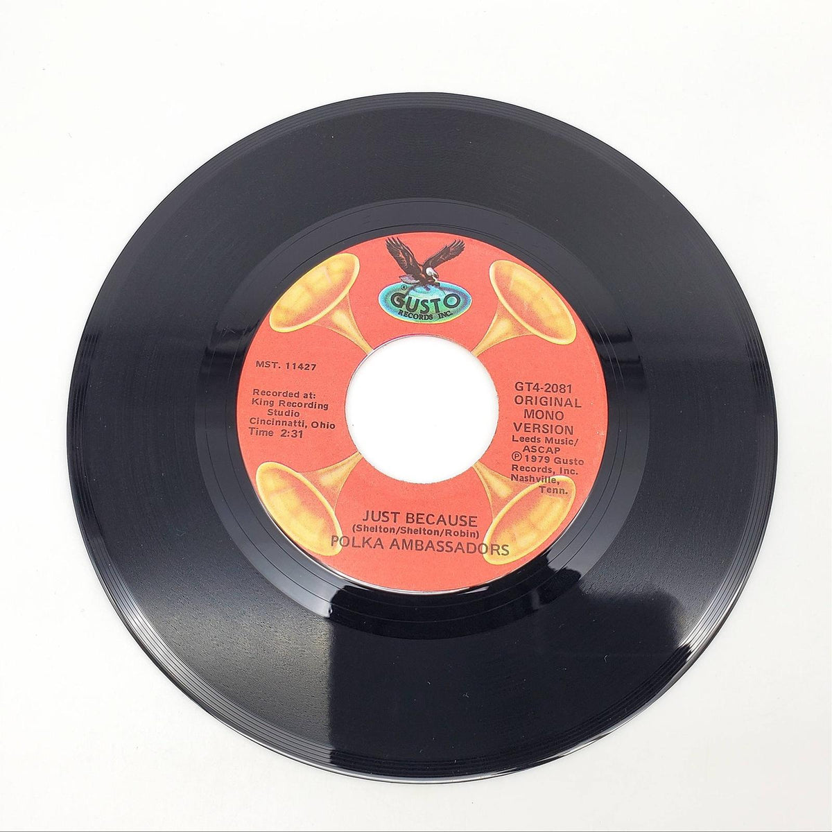 Polka Ambassadors Just Because Single Record Gusto Records 1979 GT4-20 ...