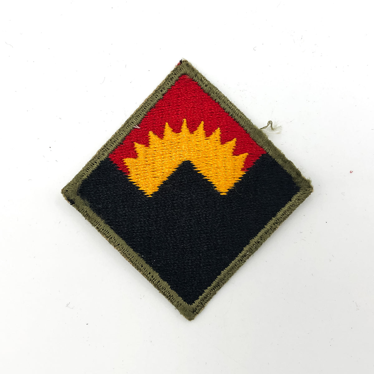 US Army Western Defense Command Patch WW2 Vintage White Back W Sun Ins ...