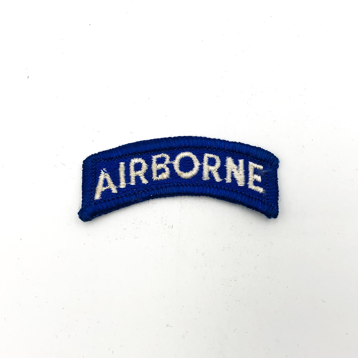 US Army Airborne Tab Patch White Lettering on Blue Full Color Vintage ...