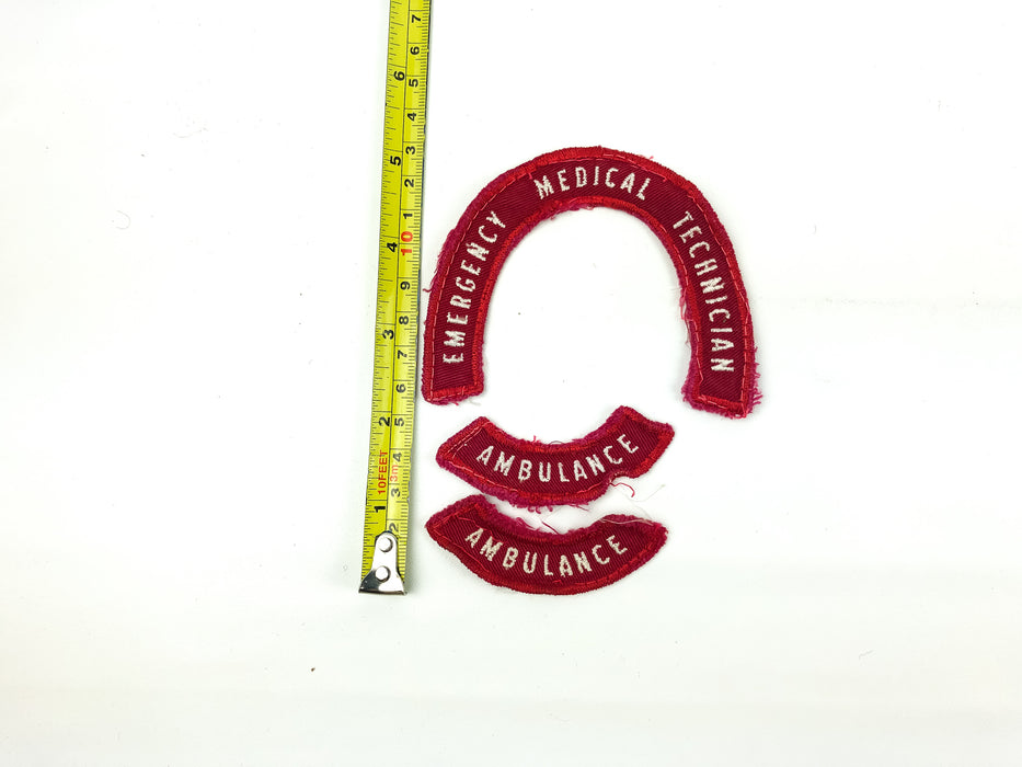 Vintage EMT Patch Emergency Medical Technician Shoulder Arm w/ Ambulan ...