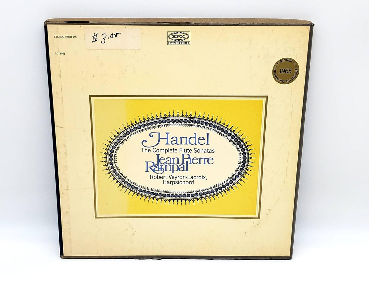 Jean-Pierre Rampal Handel The Complete Flute Sonatas Double LP Record ...