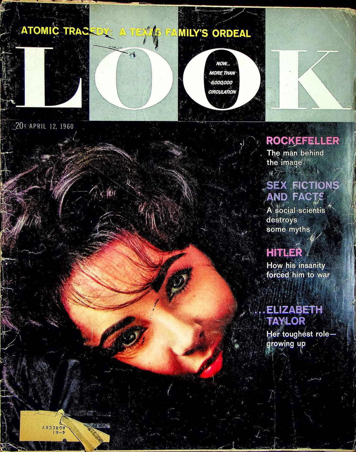 Look Magazine April 1960 Nelson Rockefeller Politician Elizabeth Taylo ...