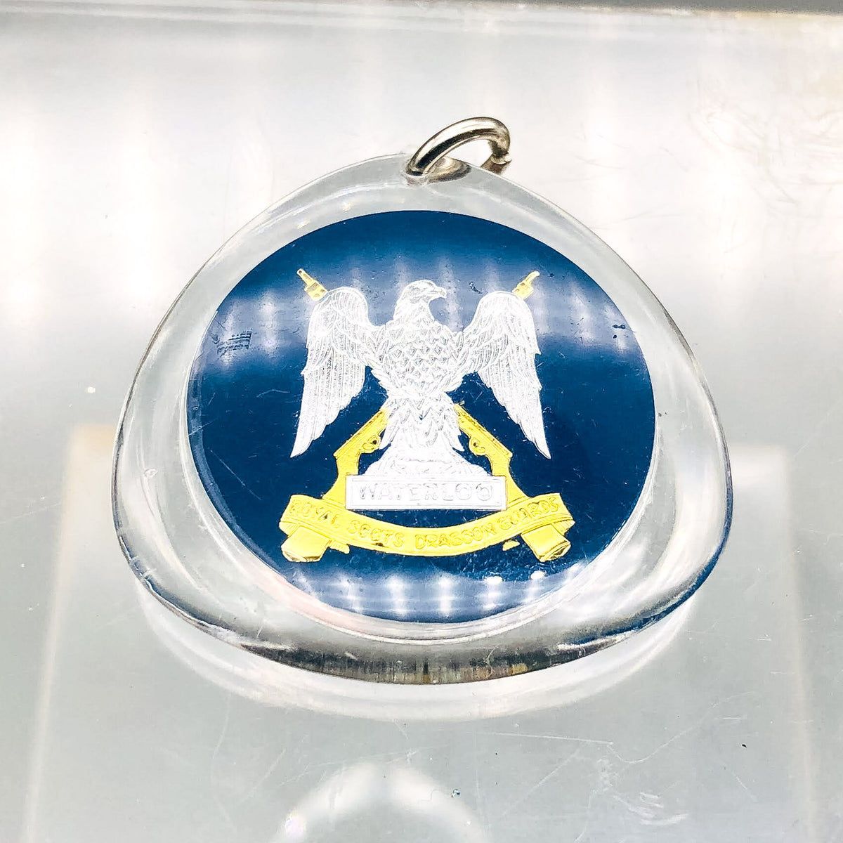 Royal Scots Dragoon Guard Keychain Waterloo Cavalry British Army Vinta ...