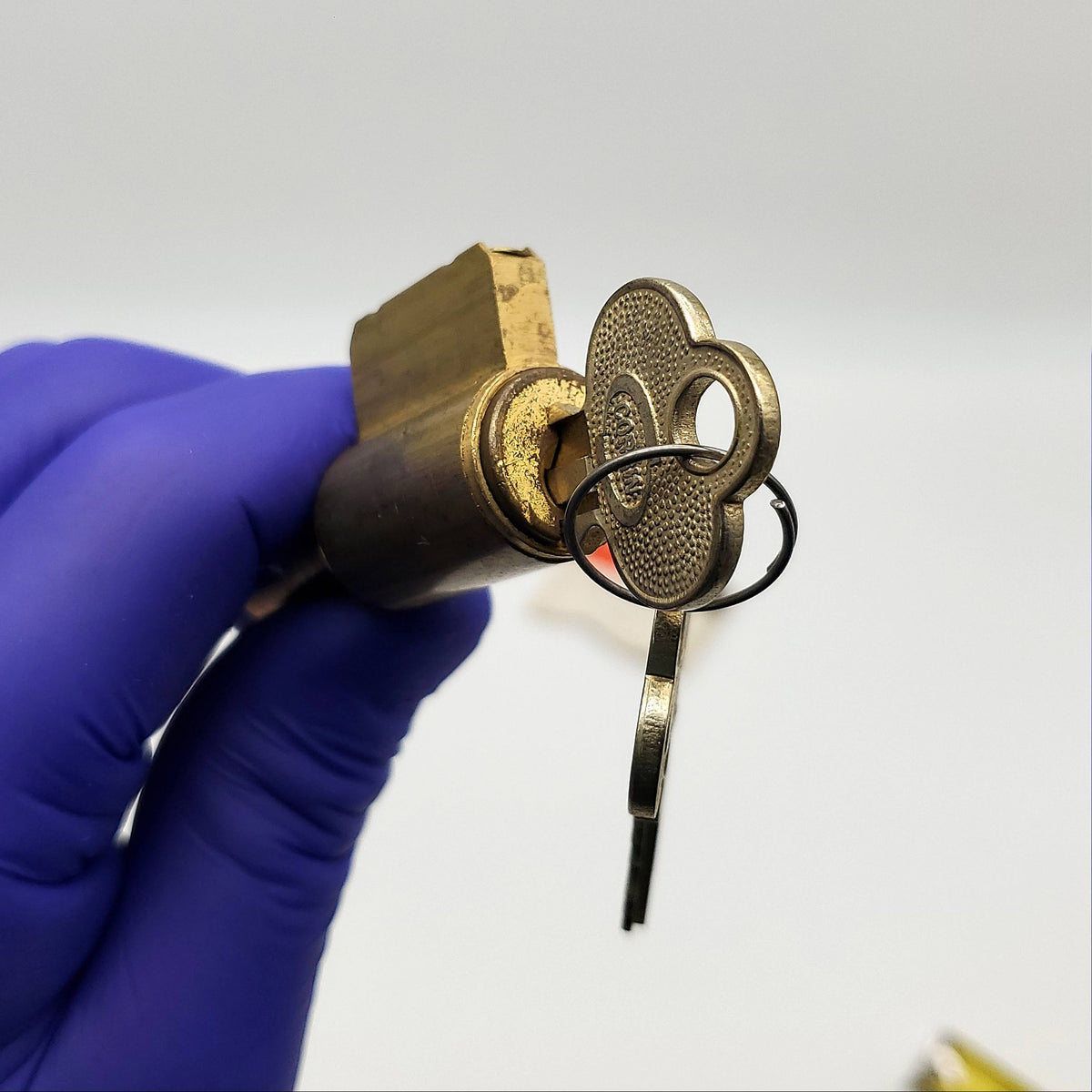 Corbin 460A Lock Cylinder Key In Knob 440 Series X97 Keyway Satin Bras ...
