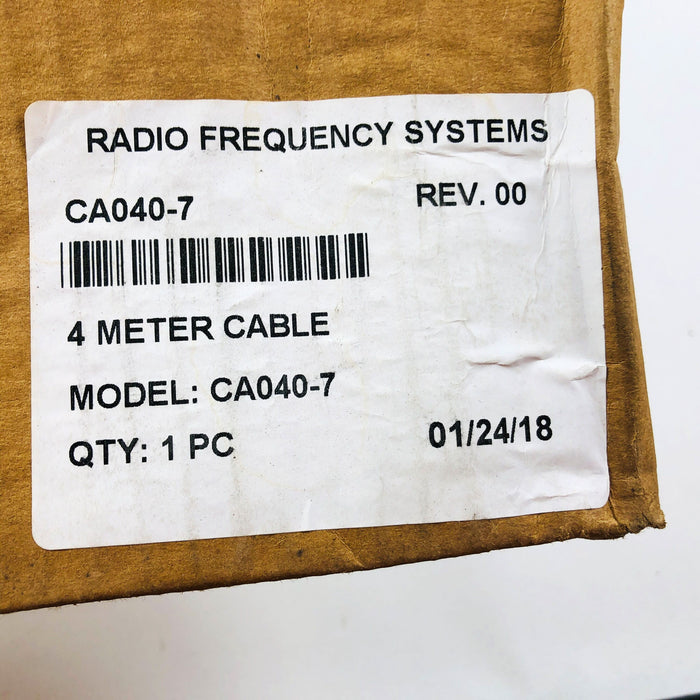 RFS CA040-7 AISG 2.0 Cable 4 Meters Radio Frequency Systems Male To Fe ...