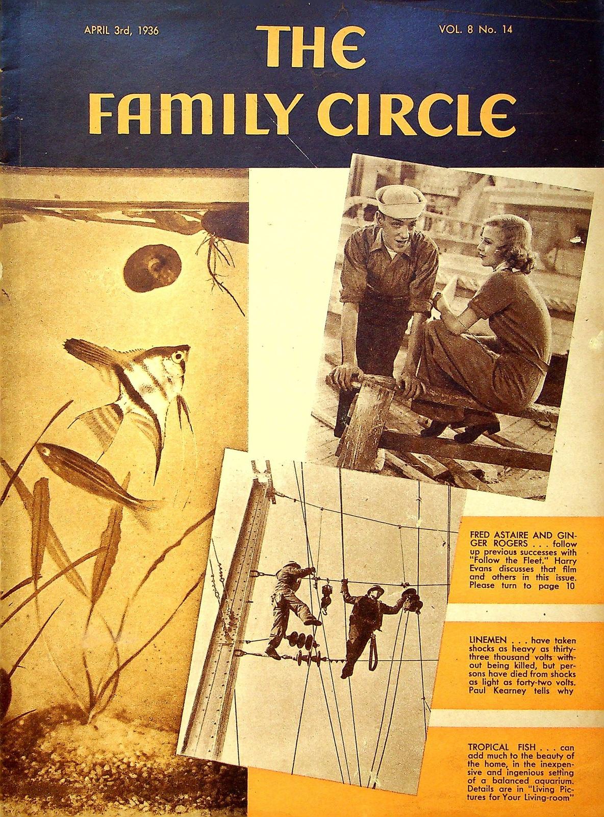 The Family Circle Magazine April 3 1936 Fred Astaire & Ginger Rogers ...