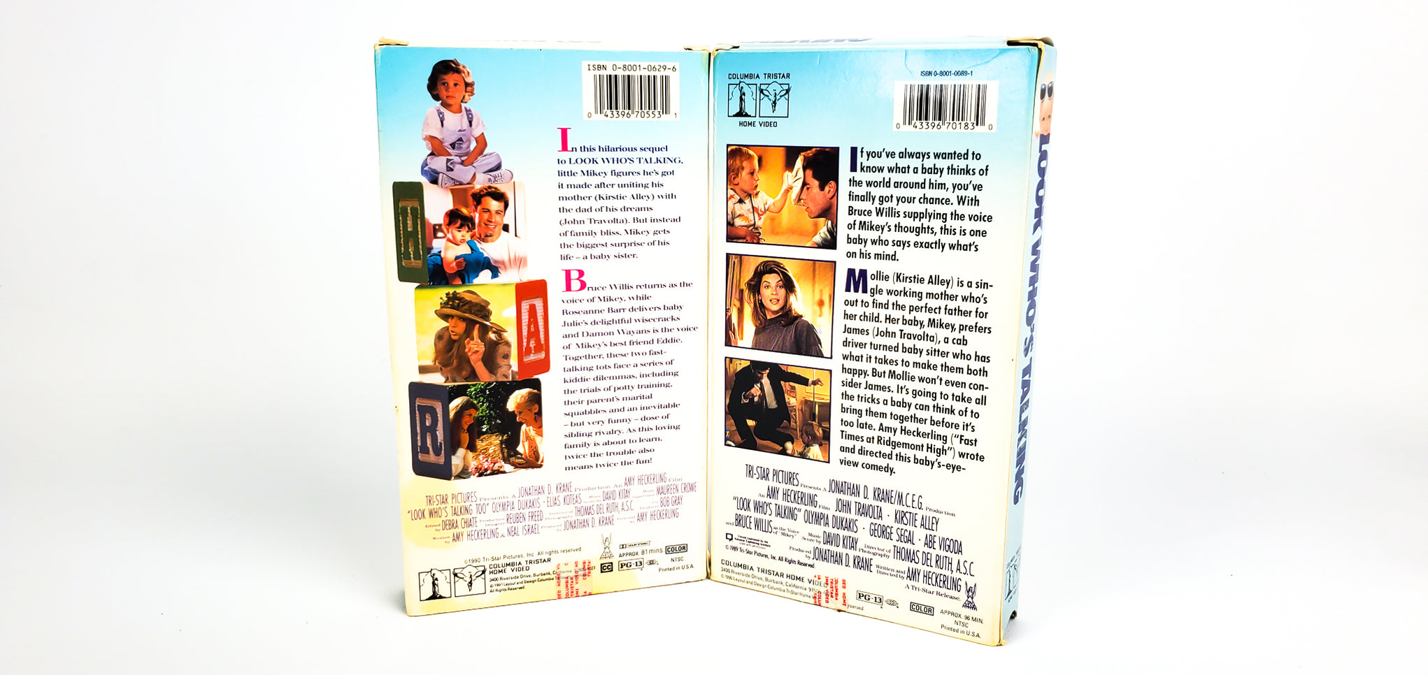 Look Who's Talking & Look Who's Talking Too VHS Movies — HKResale