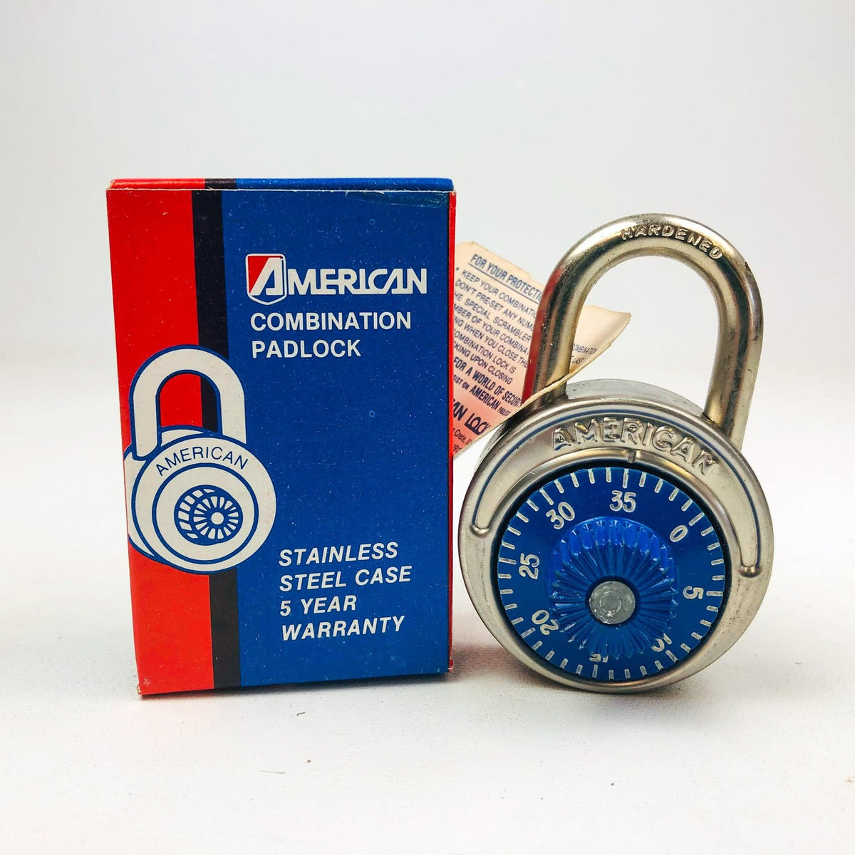 Vintage American Lock Company Combination Padlock Combo Model 400 New ...