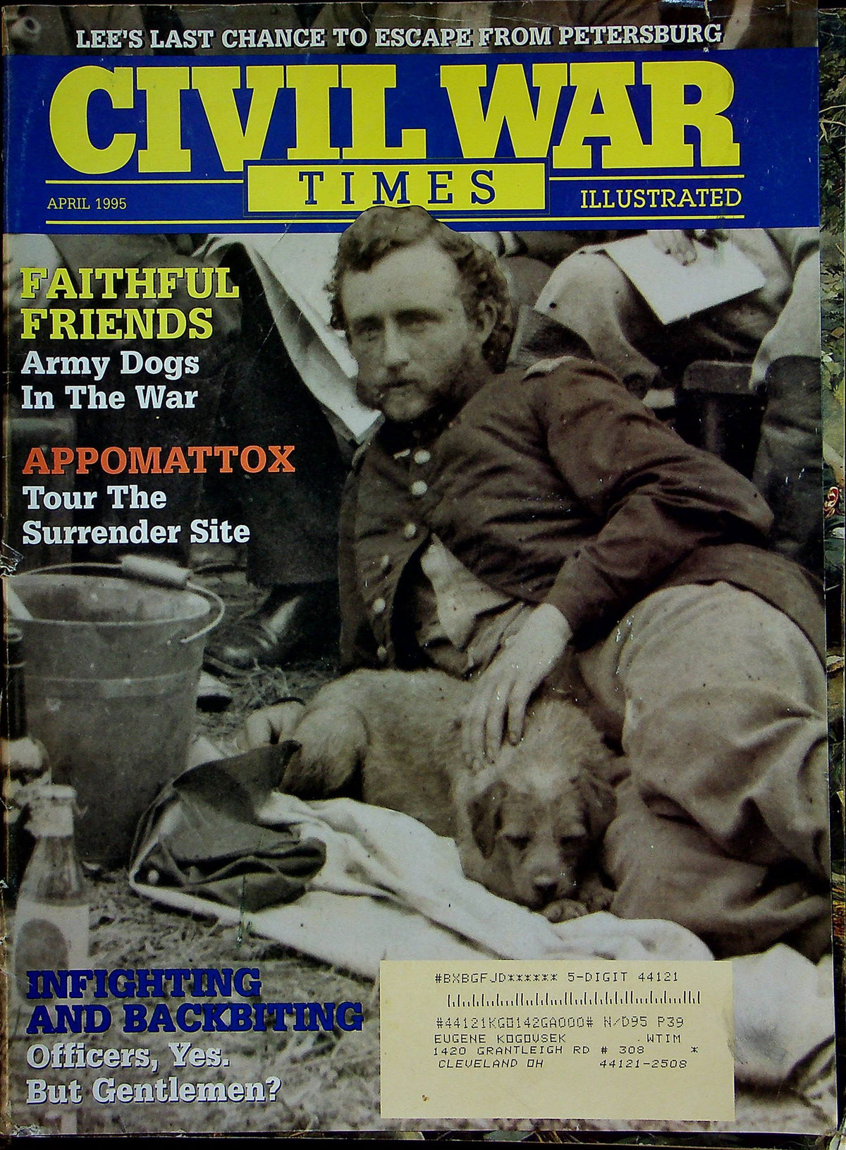 Civil War Times Magazine Mar/Apr 1995 Vol XXXIV 1 Army Dogs in The War ...
