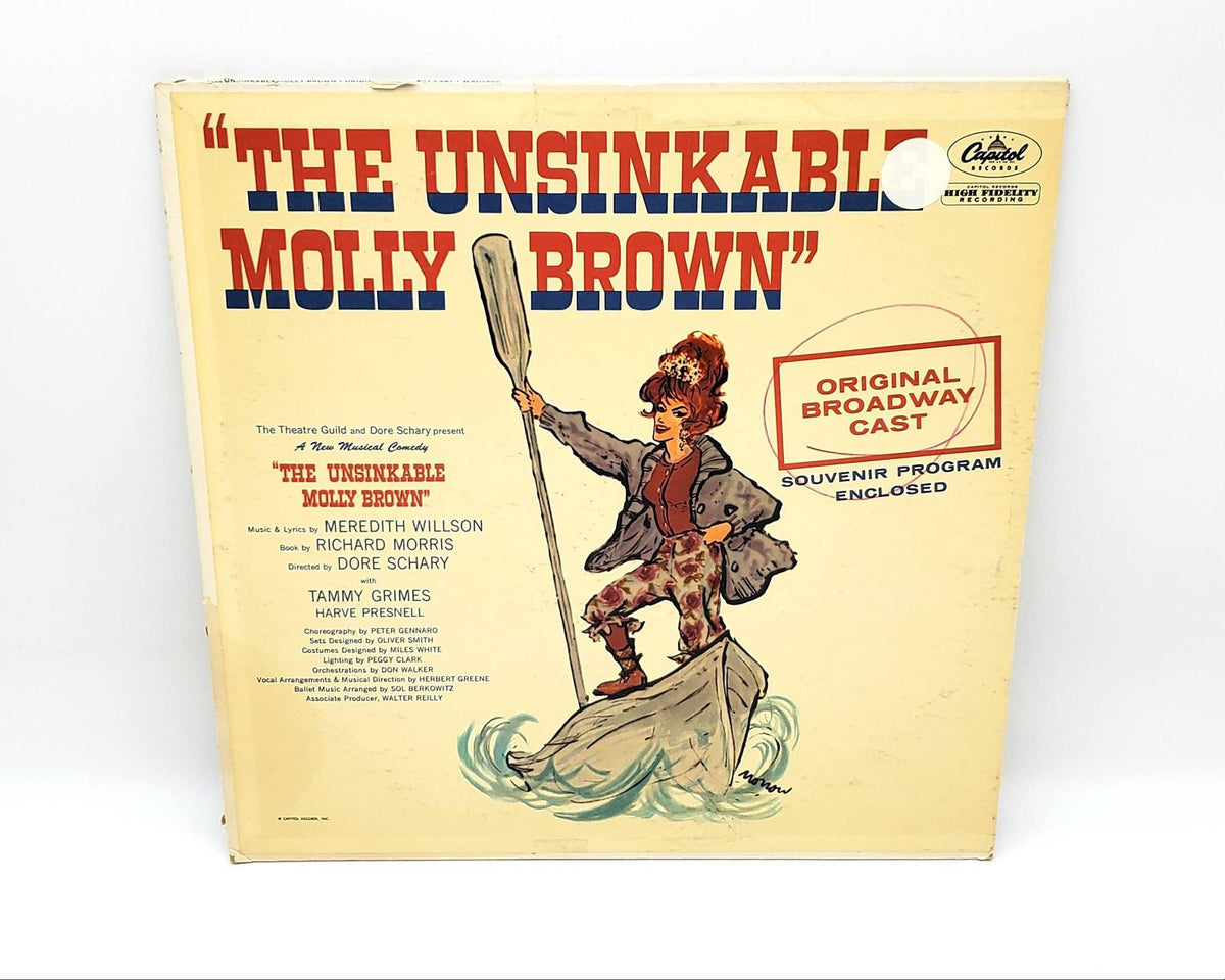Meredith Willson The Unsinkable Molly Brown 33 RPM LP Record Capitol 1 ...