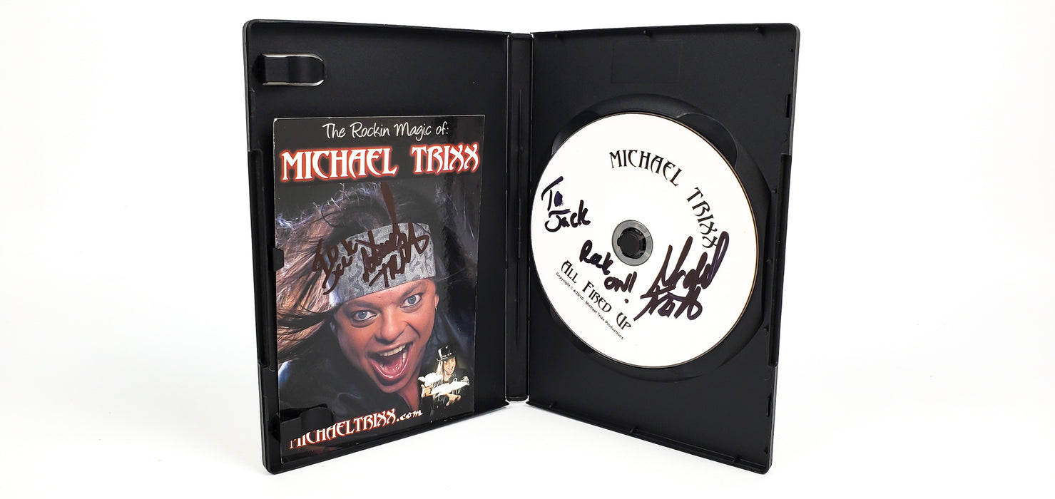 The Rockin Magic of Michael Trixx All Fired Up DVD Signed 2010 Jack ...