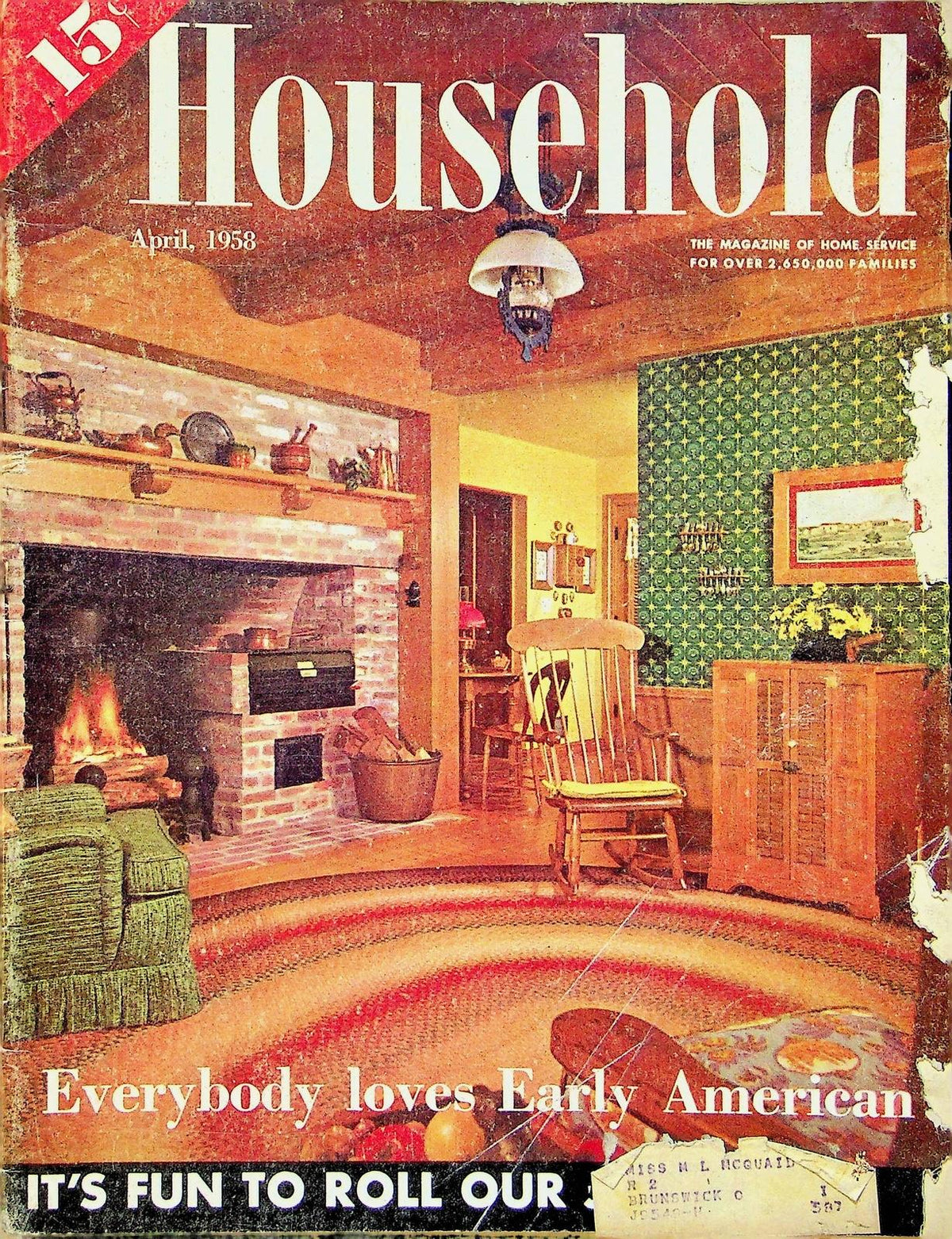 Household Magazine April 1958 Split Level Floor Plan House One Bowl Je ...